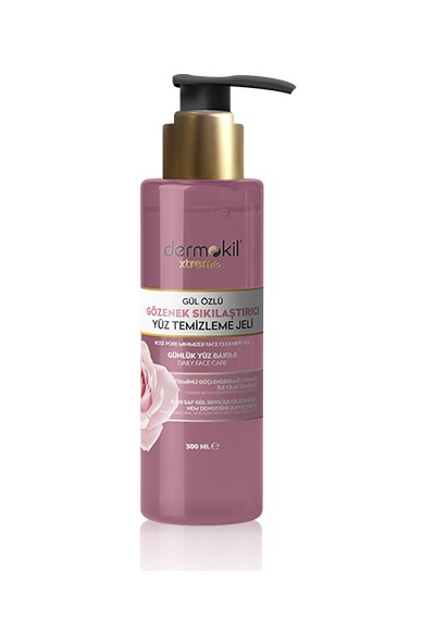 Dermokil Gül Özlü Gözenek Sıkılaştırıcı Yüz Temizleme Jeli 300 ml