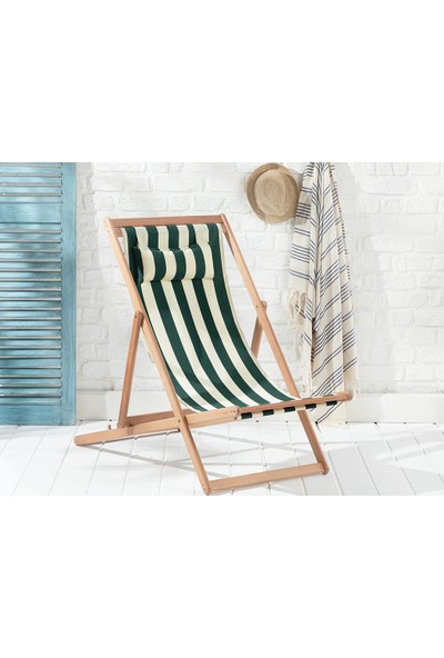 English Home Seaside Şezlong 60X125 cm Yeşil