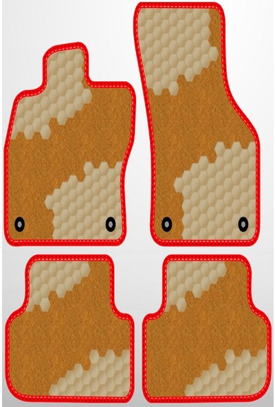 Tegin Mercedes Gl X164 2006-2012 - 7 Kişi Uyumlu Turuncu Halı Bej Desen Kırmızı Kenar Plus Paspas Tegin Mercedes Gl X164 2006-2012 - 7 Kişi Uyumlu Turuncu Halı Bej Desen Kırmızı Kenar Plus Paspas