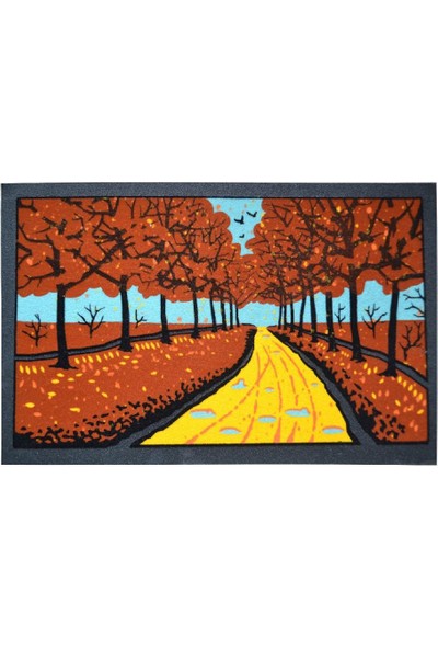 Giz Home Italyan Format Sonbahar Temalı Kaymaz Taban Nem Alıcı Dış Mekan Kapı Önü Paspası 40 x 68 cm Giz Home Italyan Format Sonbahar Temalı Kaymaz Taban Nem Alıcı Dış Mekan Kapı Önü Paspası 40 x 68 cm