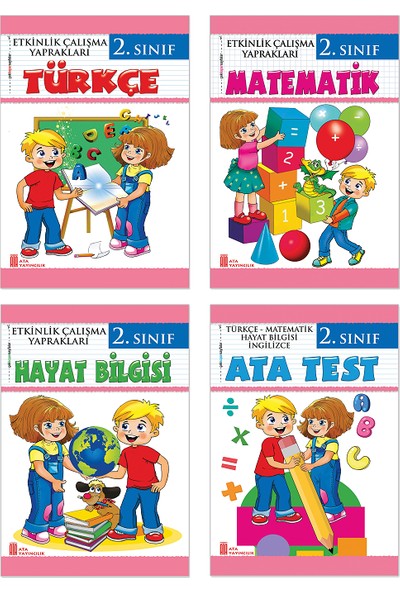 Ata Yayıncılık Ata Yayınları 2. Sınıf Etkinlik Çalışma Yaprakları 4'lü Set