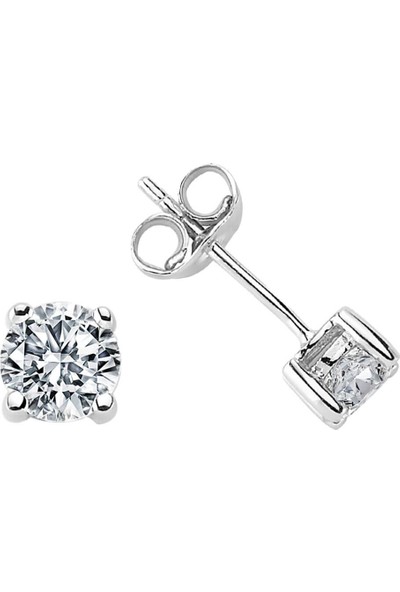 Sirius G Renk 0,79 Karat Pırlanta Tektaş Küpe 0415E0024