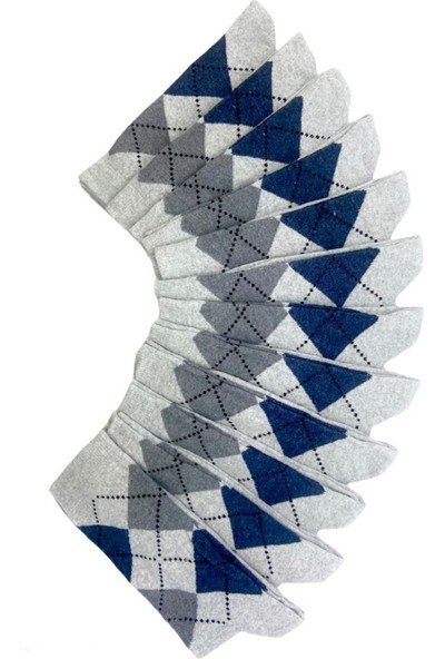 Black Arden Socks 12'li Gri Ekose Pamuklu Ekonomik Erkek Soket Çorap 40-44 ESKT-0005 Black Arden Socks 12'li Gri Ekose Pamuklu Ekonomik Erkek Soket Çorap 40-44 ESKT-0005