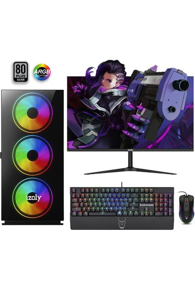 İzoly N13SF i5-3470 16GB 256SSD GTX1650 4GB 24'' Oyun Bilgisayarı