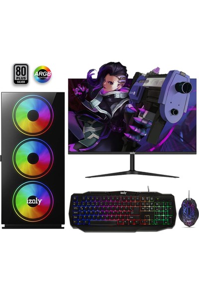 İzoly B11 İ7-3630QM 8GB 256SSD DDR5 RX550 4GB 24''Oyun Bilgisayarı İzoly B11 İ7-3630QM 8GB 256SSD DDR5 RX550 4GB 24''Oyun Bilgisayarı