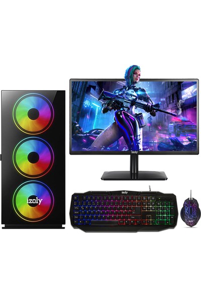 İzoly K205 i5-750 8GB 480SSD GDDR5 R7 240 4GB 24'' Oyun Bilgisayarı İzoly K205 i5-750 8GB 480SSD GDDR5 R7 240 4GB 24'' Oyun Bilgisayarı