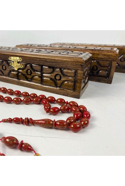 Hey Sey Hey-Sey El Yapımı Desenli Tesbih Kutusu Hey Sey Hey-Sey El Yapımı Desenli Tesbih Kutusu