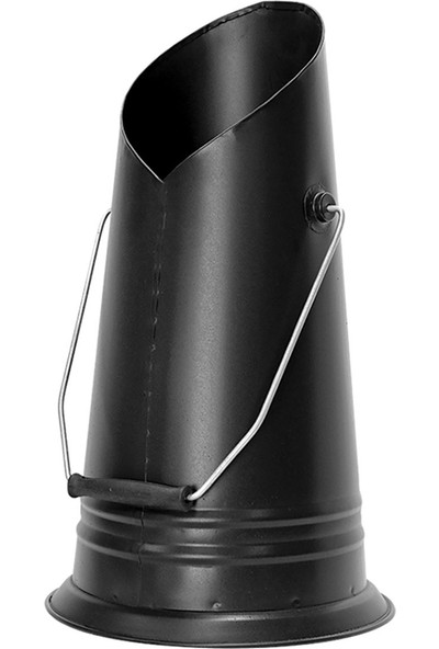 Hun Şömine Mat Siyah Kömür Kovası