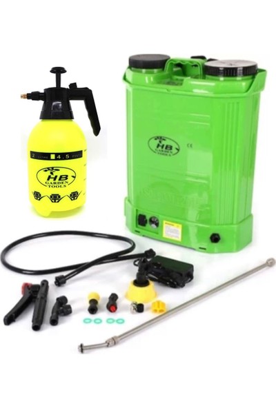 Hb Akülü 16 Lt Turbo Ilaç Atma Sisleme Makinası Set Hb Akülü 16 Lt Turbo Ilaç Atma Sisleme Makinası Set