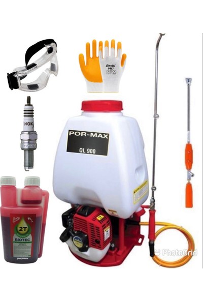 Por-Max Ql 900 Pro Motorlu Ilaç ve Sisleme Makinası Set Por-Max Ql 900 Pro Motorlu Ilaç ve Sisleme Makinası Set