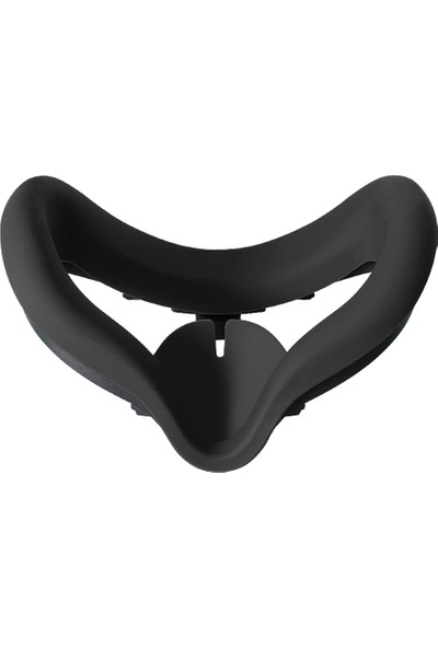 Macrobot Oculus Quest 2 Uyumlu Yüz Pedi - Silikon Yüz Kapağı - Silikon Göz Kapağı-Siyah