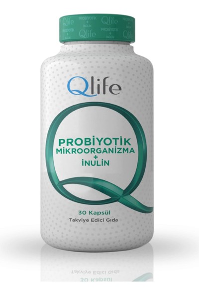 Qlife Probiotik Microorginazma + Inucin 30 Kapsül