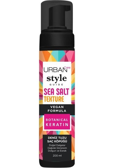 URBAN Care Style Guide Deniz Tuzu Doğal Dalga Sağlayan Şekillendirici Saç Köpüğü - Vegan - 200 ML URBAN Care Style Guide Deniz Tuzu Doğal Dalga Sağlayan Şekillendirici Saç Köpüğü - Vegan - 200 ML