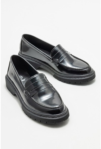 Elle Shoes Siyah Kadın Loafer