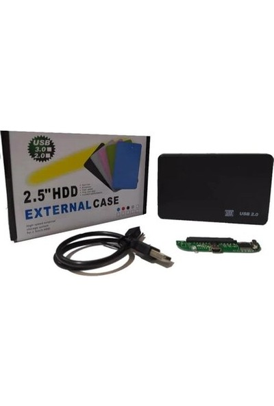 External Case 2,5'' Harici Harddisk Kutusu USB 2.0 Siyah External Case 2,5'' Harici Harddisk Kutusu USB 2.0 Siyah