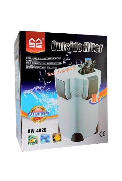 Sunsun HW-402B (Uv) Dış Filtre 1000L/H 18W Sunsun HW-402B (Uv) Dış Filtre 1000L/H 18W