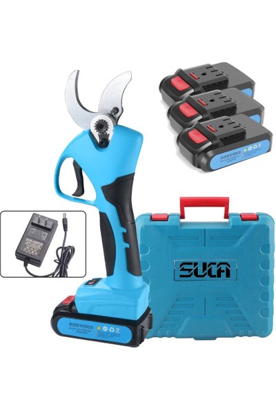 Suca Sc 8605 Akülü Şarjlı Budama Makası 40 mm 3 Akülü