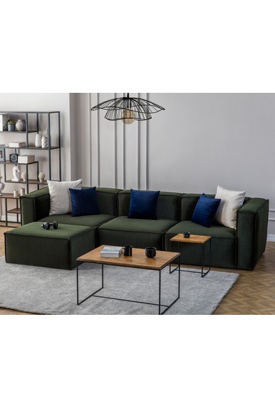 Eymense Miller Köşe Koltuk Takımı Yeşil