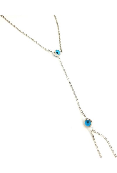 Pier Gümüş Gümüş Nazar Boncuklu Şahmeran