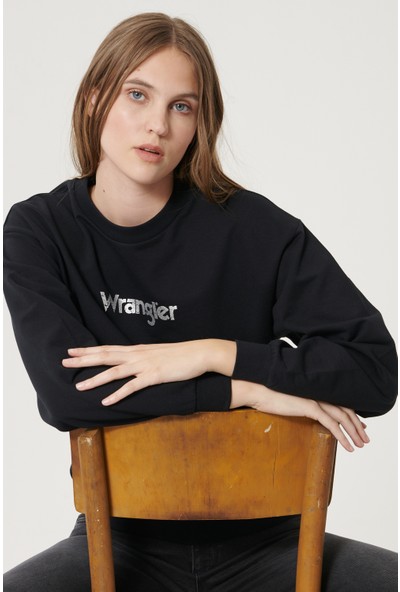 Wrangler Regular Fit Koton Sıfır Yaka Sweatshirt