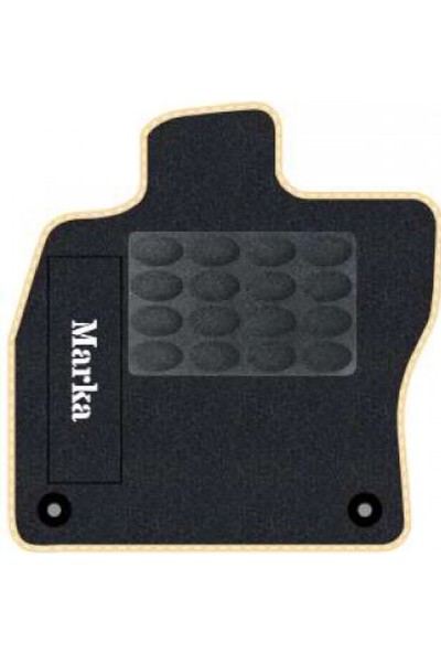 Tegin Jeep Cherokee 1998 - 2005 Siyah Halı Bej Kenar Elipsler Topuk 2250 gr Paspas Tegin Jeep Cherokee 1998 - 2005 Siyah Halı Bej Kenar Elipsler Topuk 2250 gr Paspas