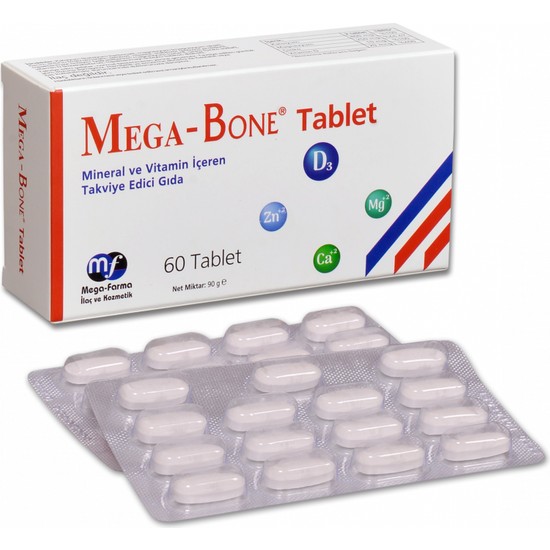 Mega Farma Mega-Bone 60 Tablet Fiyatı - Taksit Seçenekleri