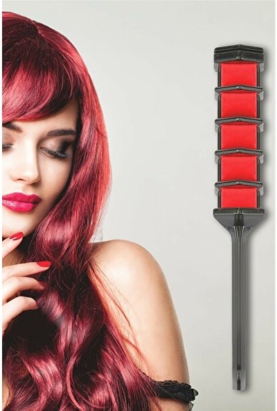 Magic Hair Hairchalk Mini Taraklı Saç Tebeşiri Kırmızı Magic Hair Hairchalk Mini Taraklı Saç Tebeşiri Kırmızı