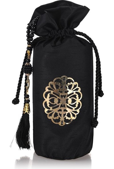 Osmanlı Ipeği Şantuk Kese Seccade Inci Tespih Siyah 20 x 10 cm Osmanlı Ipeği Şantuk Kese Seccade Inci Tespih Siyah 20 x 10 cm