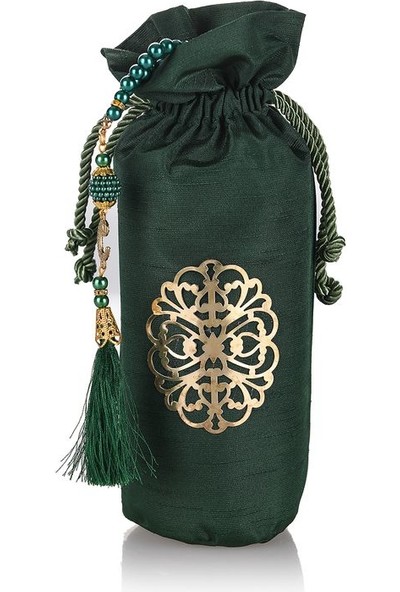 Osmanlı Ipeği Şantuk Kese (Seccade Inci Tespih Yeşil 20 x 10 cm Osmanlı Ipeği Şantuk Kese (Seccade Inci Tespih Yeşil 20 x 10 cm