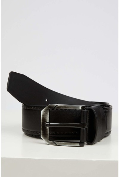 DeFacto Erkek Suni Deri Geniş Jean Kemeri U3213AZNS