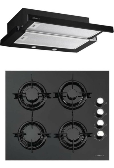 Luxell 2'li Set (DS6-905 Siyah Aspiratör / Lx-40 Tahdf Siyah Ocak) Luxell 2'li Set (DS6-905 Siyah Aspiratör / Lx-40 Tahdf Siyah Ocak)