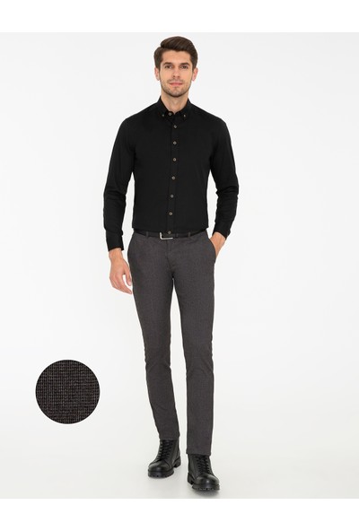 Pierre Cardin Kahverengi Slim Fit Chino Pantolon 50241449-VR029 Pierre Cardin Kahverengi Slim Fit Chino Pantolon 50241449-VR029