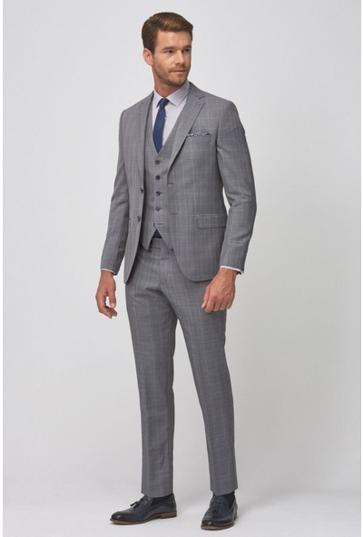 Altınyıldız Classics Slim Fit Yelekli Nano Takım Elbise