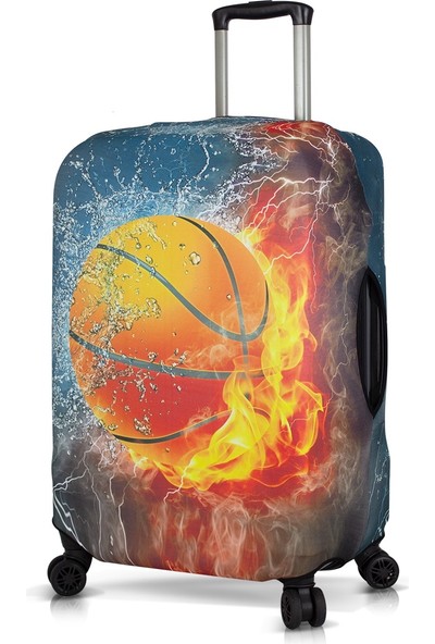 Bavyera Valiz Koruyucu Kılıf Çizilmeyi Kirlenmeyi Önler Basketbol BVY014 Bavyera Valiz Koruyucu Kılıf Çizilmeyi Kirlenmeyi Önler Basketbol BVY014