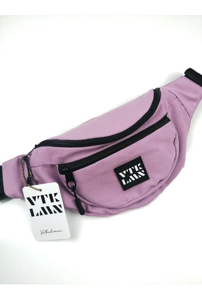 Vatkalimon Düz Lila Omuz ve Bel Çantası