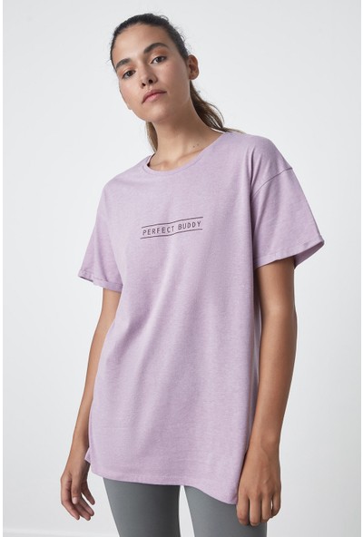 Penti Açık Lila Crew Neck Long Tişört Penti Açık Lila Crew Neck Long Tişört