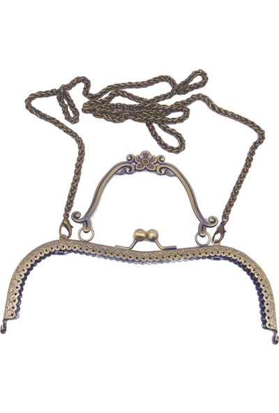 Angel Çanta Aksesuar 21 cm Antik Çanta Klipsi ve Zincir