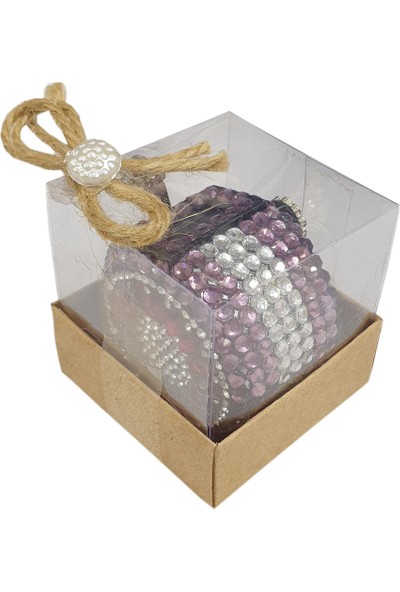 Çağrı Taşlı Metal Zikirmatik Pembe