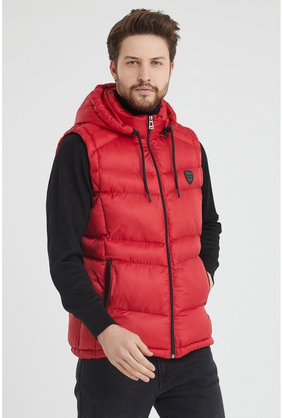 Danger Kapüşonlu Şişme Yelek Kırmızı Danger Kapüşonlu Şişme Yelek Kırmızı