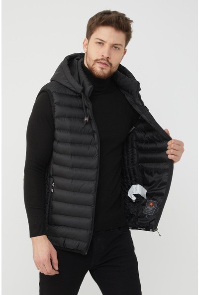 Danger Erkek Battal Şişme Yelek Siyah Danger Erkek Battal Şişme Yelek Siyah