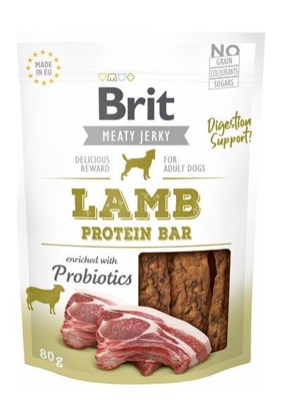 Brit Care Protein Bar Kuzulu Probiotik Katkılı Köpek Ödülü 80GR Brit Care Protein Bar Kuzulu Probiotik Katkılı Köpek Ödülü 80GR