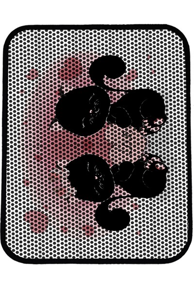 Eryatex Renkli Desenli Elekli Kedi Tuvaleti Önü Kum Paspası Kum Toprak Toparlayıcı Kedi Kumu Paspası