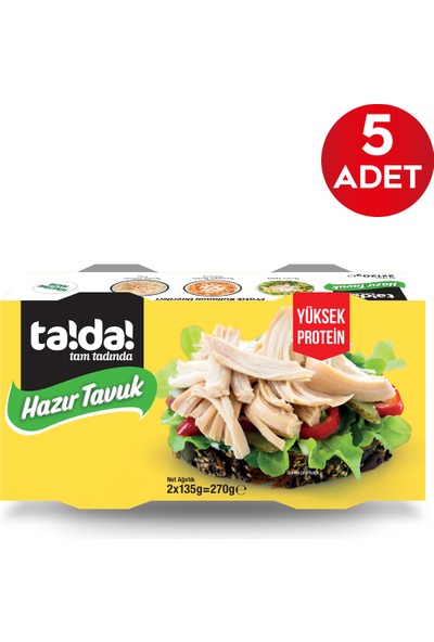 Tada ta!da! Hazır Tavuk 135 gr X2 - 5 Adet