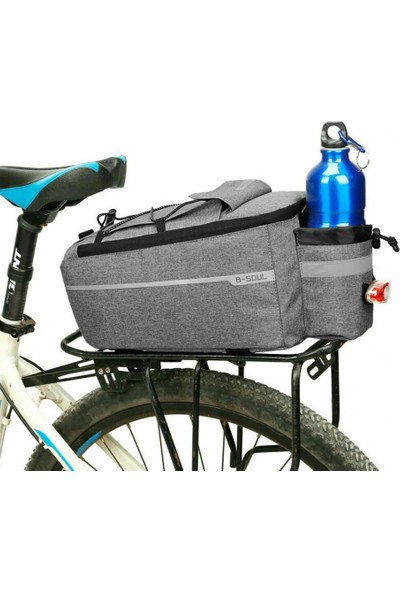 Anka Shop Bike 1804 Gri Renk Suluklu Bagaj Çanta Suluk Hazneli Port Bagaj Üstü Bisiklet Çantası 1000 D Kumaş Anka Shop Bike 1804 Gri Renk Suluklu Bagaj Çanta Suluk Hazneli Port Bagaj Üstü Bisiklet Çantası 1000 D Kumaş