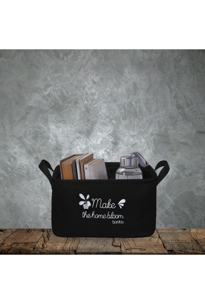 Homing Kumaş Çok Amaçlı Dekoratif Sepet-Organizer 25 x 16 cm HMY-6233