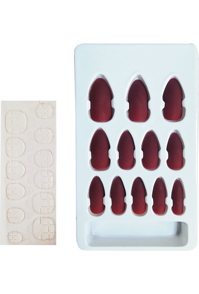 Xolo Takma Tırnak Mat Pastel Bordo Kesilebilir Ayarlanabilir Kendinden Yapışkanlı XL784 Xolo Takma Tırnak Mat Pastel Bordo Kesilebilir Ayarlanabilir Kendinden Yapışkanlı XL784
