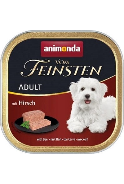 Animonda Vom Feinsten Geyik Etli Yetişkin Köpek Konservesi 150 gr
