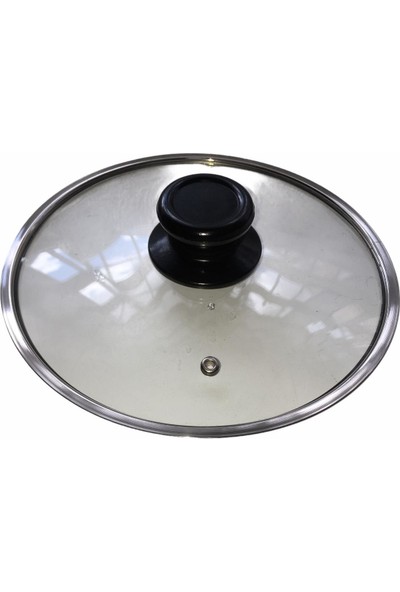 Şen Home Cam Kapak Tencere Kapağı 22 cm Tüm Tencerelere Uyumlu Siyah Tepeli Şen Home Cam Kapak Tencere Kapağı 22 cm Tüm Tencerelere Uyumlu Siyah Tepeli
