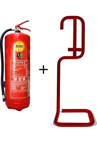 6kg Tüpaş Yangın Tüpü ve Kare Sehpa 2li Set 6kg Tüpaş Yangın Tüpü ve Kare Sehpa 2li Set