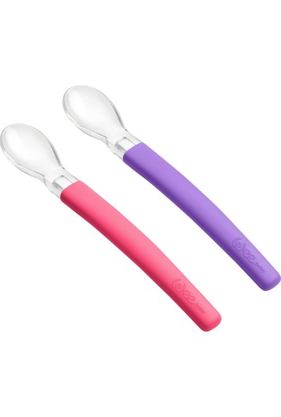 Wee Baby Silikon Uçlu Mama Kaşığı Wee Baby 122 Mor-Pembe Wee Baby Silikon Uçlu Mama Kaşığı Wee Baby 122 Mor-Pembe